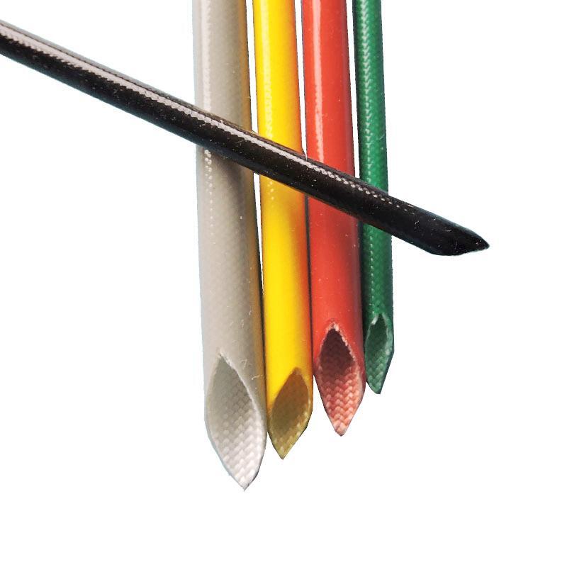 High Voltage Silicone Rubber Fiberglass Braided Tubing